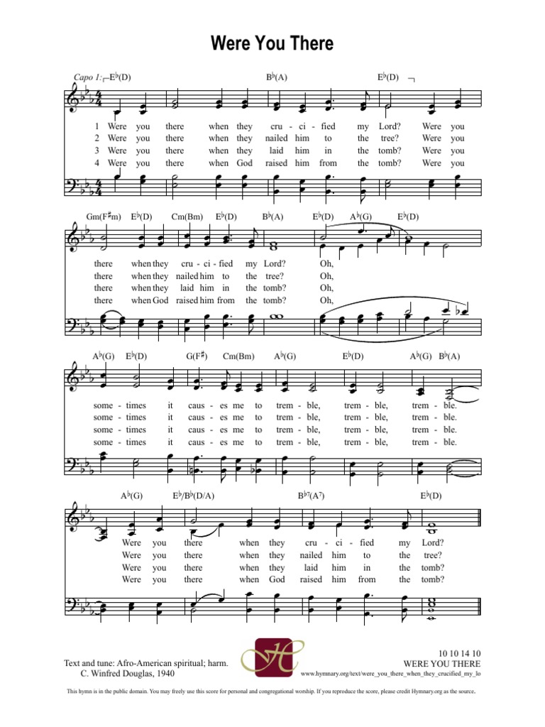 Were You There PDF | PDF | Latin Script | Hymns
