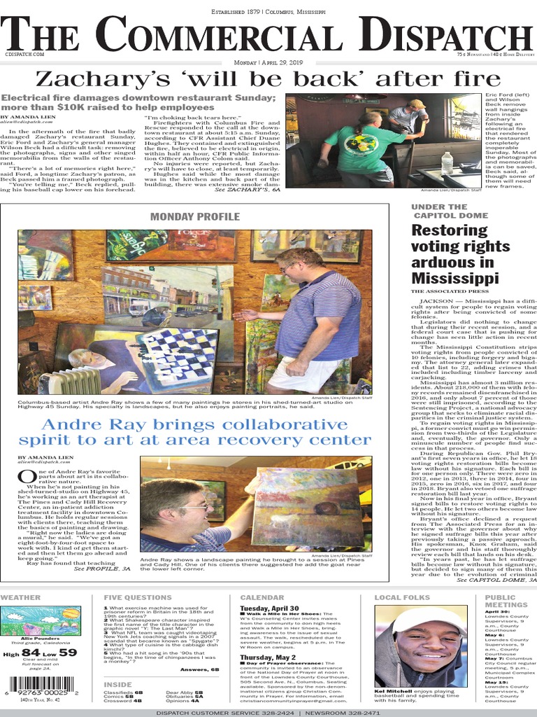 Commercial Dispatch Eedition 4-29-19 | PDF | United States Postal Service