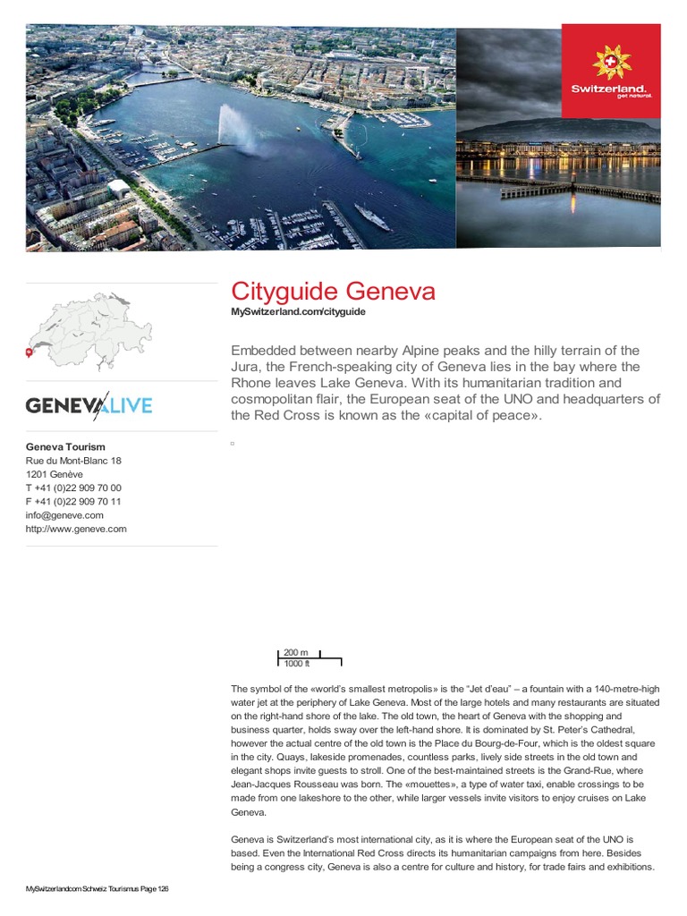 Cityguide Geneva: Myswitzerlandcom Schweiz Tourismus Page 126 | PDF ...