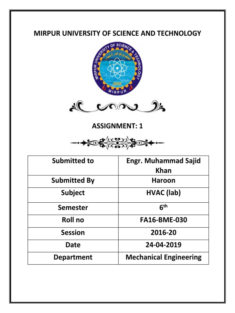 Mirpur University of Science and Technology | PDF