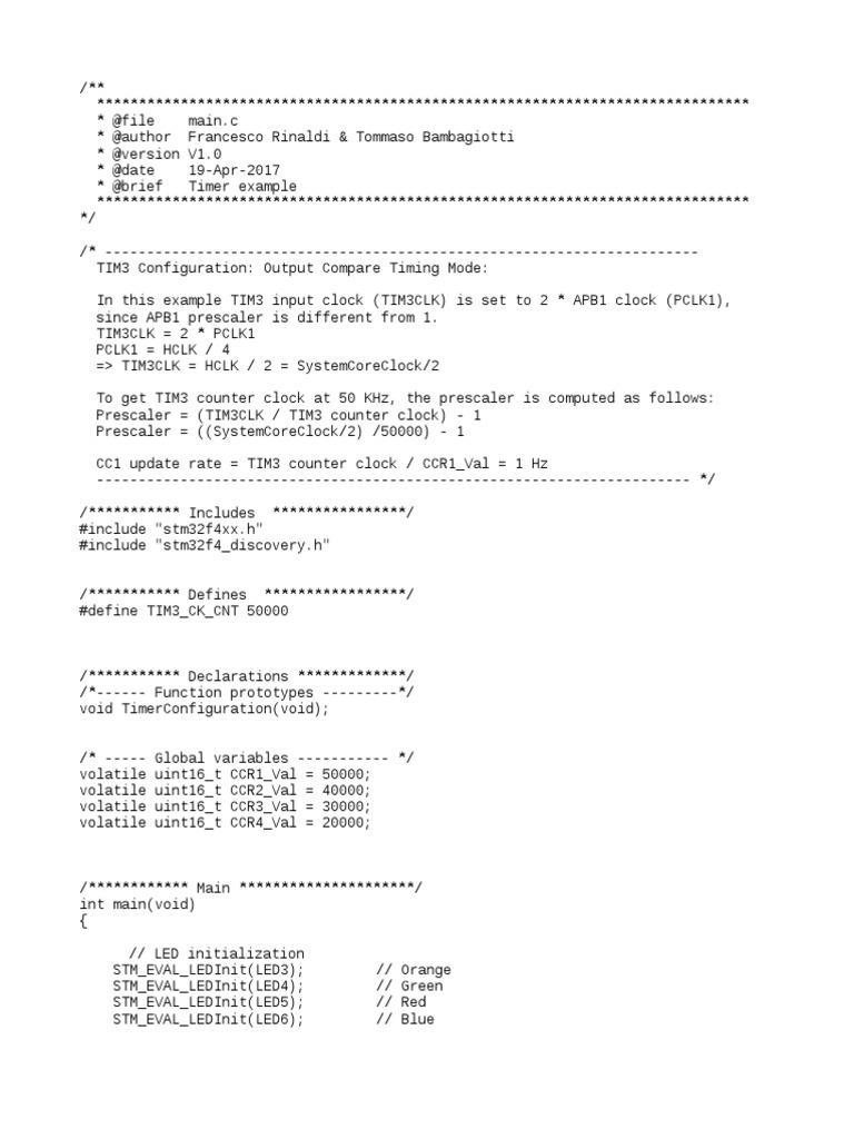 Timer stm32f4 | PDF | Computer Engineering | Digital Technology
