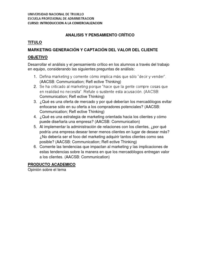 Temas Analisis y Pensamiento Crítico | PDF | Pensamiento crítico ...