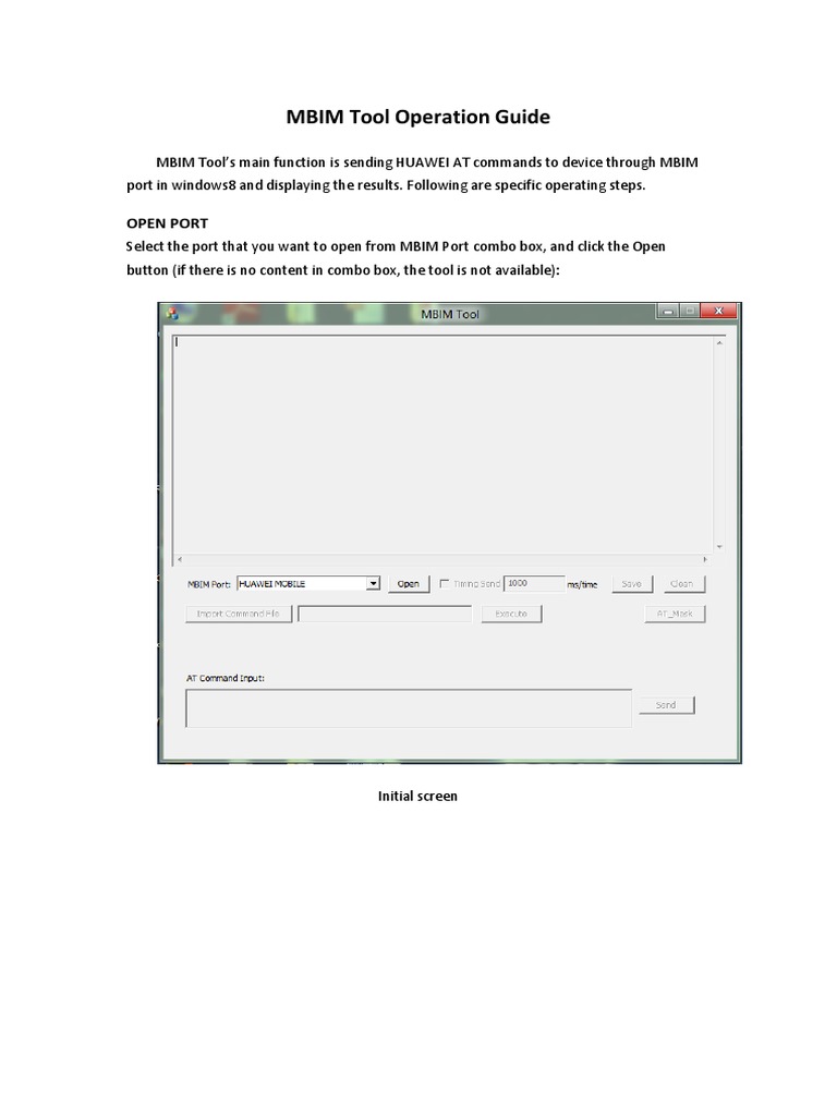 MBIM Tool Operation Guide PDF | PDF | Computer File | System Software