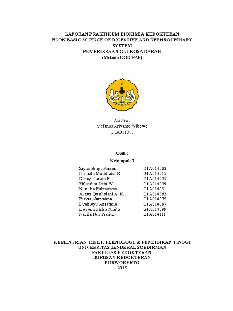 Laporan Biokimia Glukosa Darah Fix | PDF | Pengembangan Diri ...