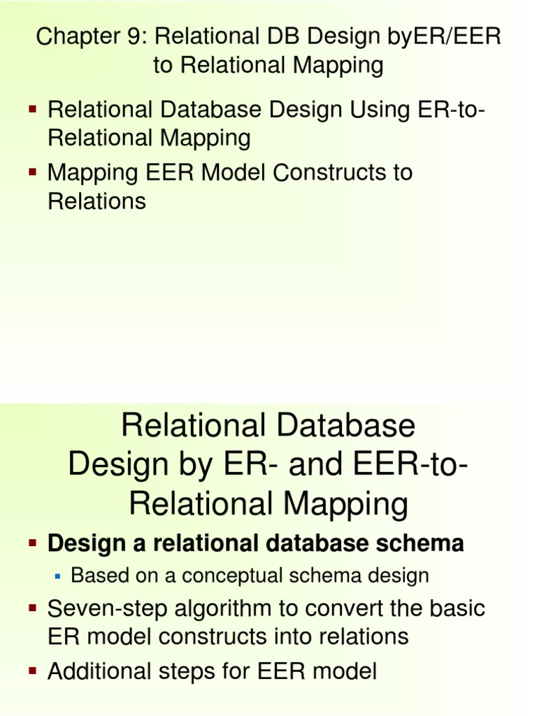 Chapter9 PDF | PDF | Relational Database | Relational Model