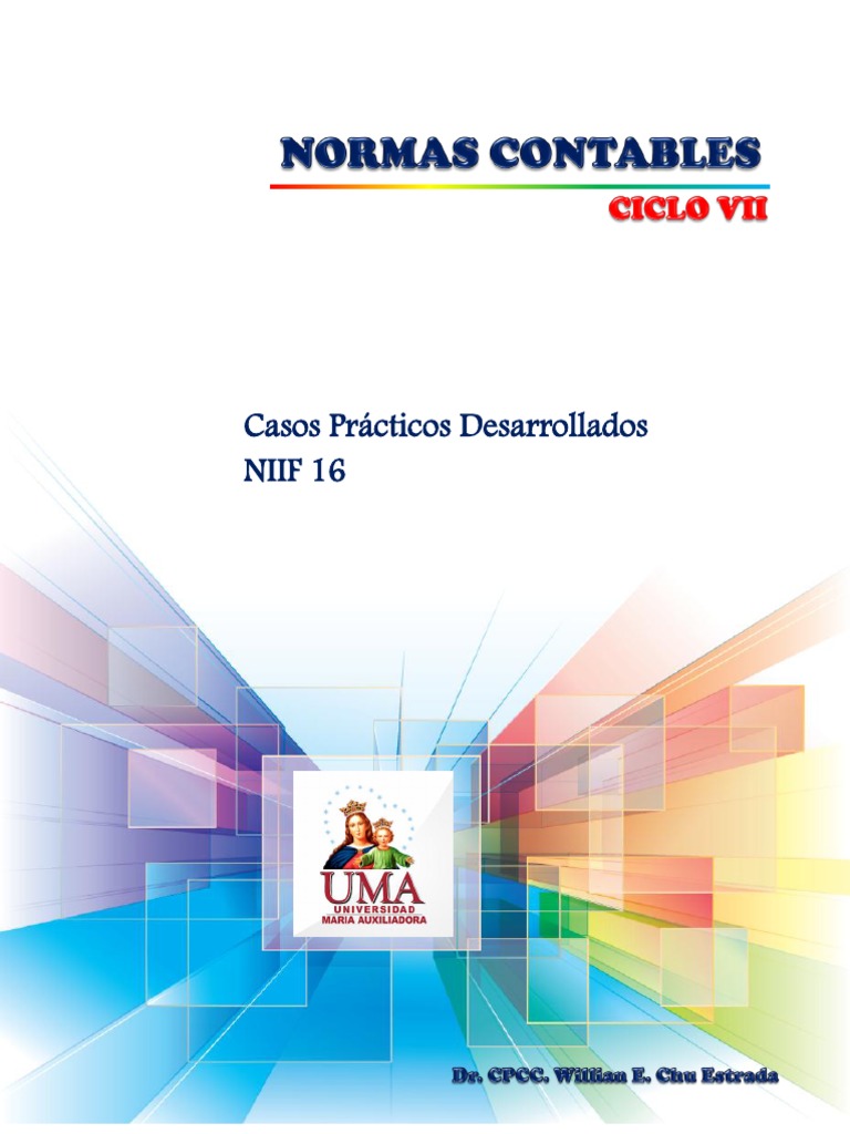 Caso practico NIIF 16.pdf | normas internacionales de INFORMACION ...