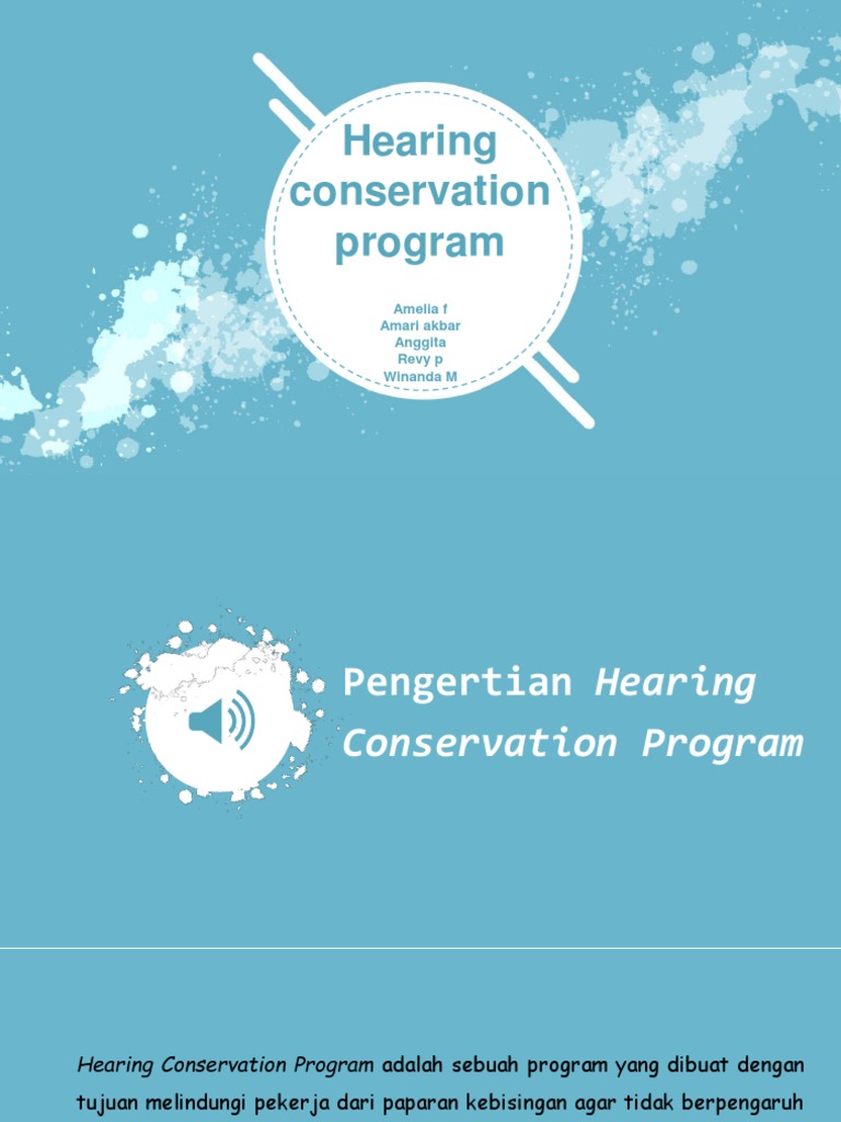 Tugas Kelompok 1 - PPT Hearing Conservation Program | PDF