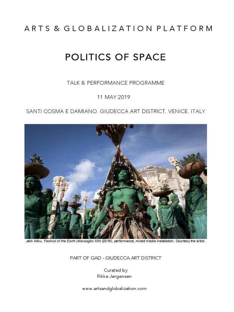 Politics of Space: Art & Globalization | PDF | Curator | Library And Museum