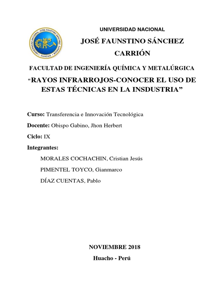 Radiacion Infrarroja | PDF | Infrarrojo | Radiación electromagnética