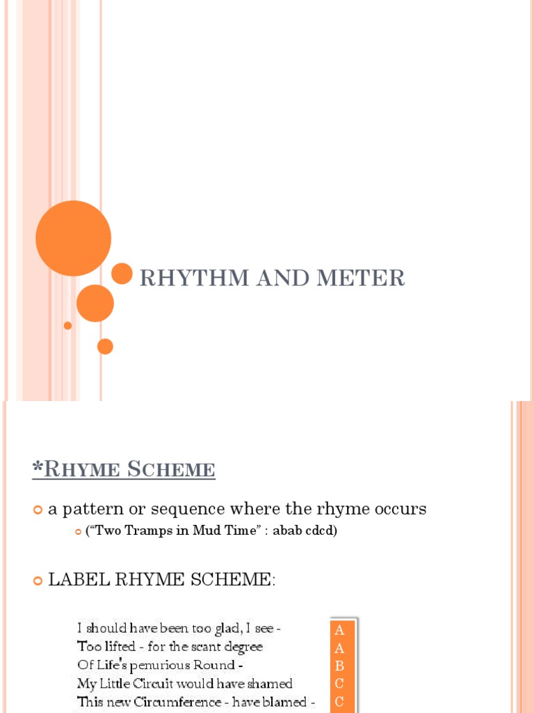 Rhythm Meter | PDF | Metre (Poetry) | Poetry