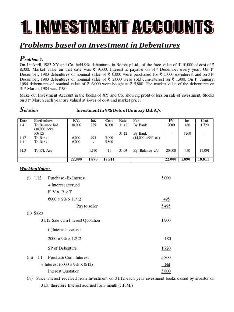 Investment Accounts | Stocks | Dividend