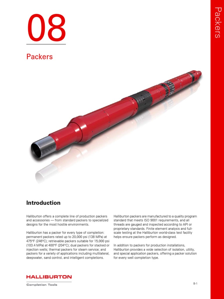 08-HLB Packers PDF | PDF | Casing (Borehole) | Pipe (Fluid Conveyance)