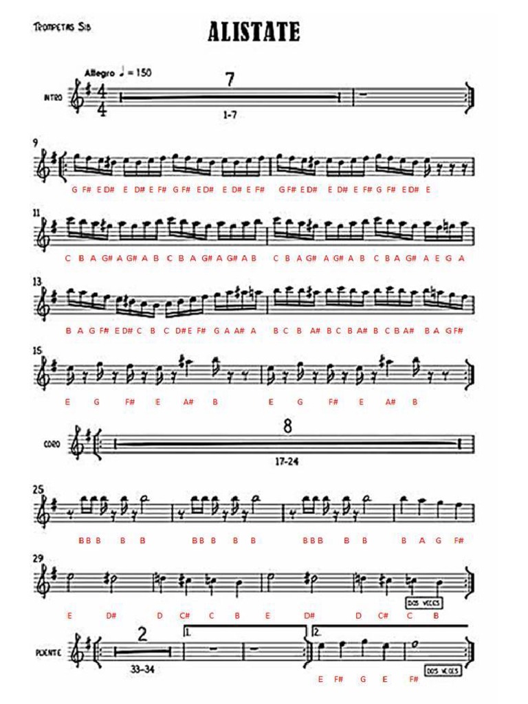 Alistate Que Pronto Viene El Rey New Wine Partitura | PDF