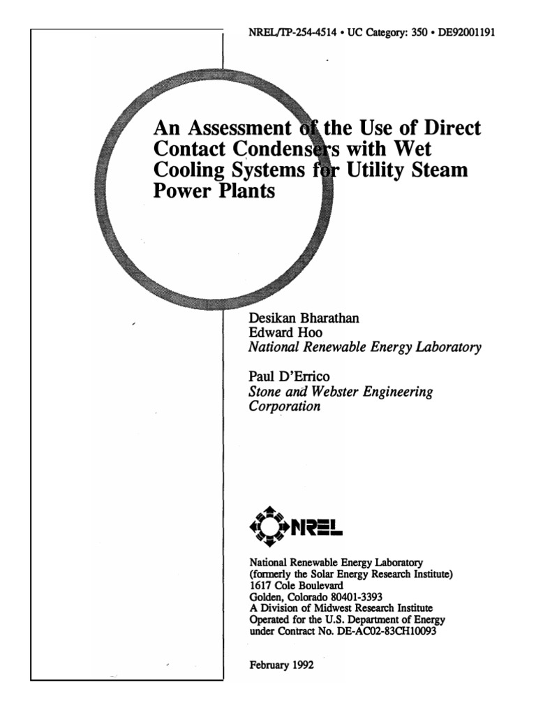 Direct Contact Condenser Performance PDF | PDF | Heat Exchanger | Air ...