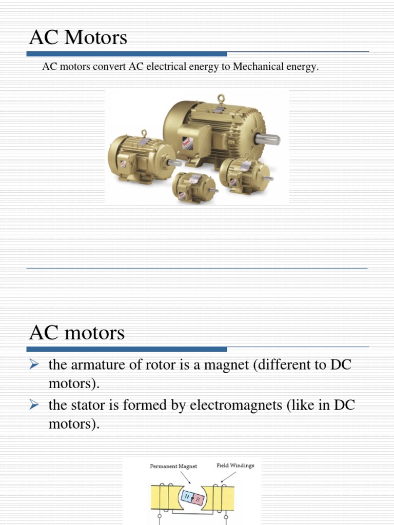 Understanding the Fundamentals of AC Motors | PDF | Electric Motor ...
