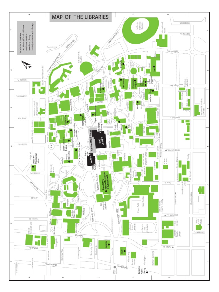 Map of The Libraries: To Lawrence Berkeley Lab | PDF | University Of ...