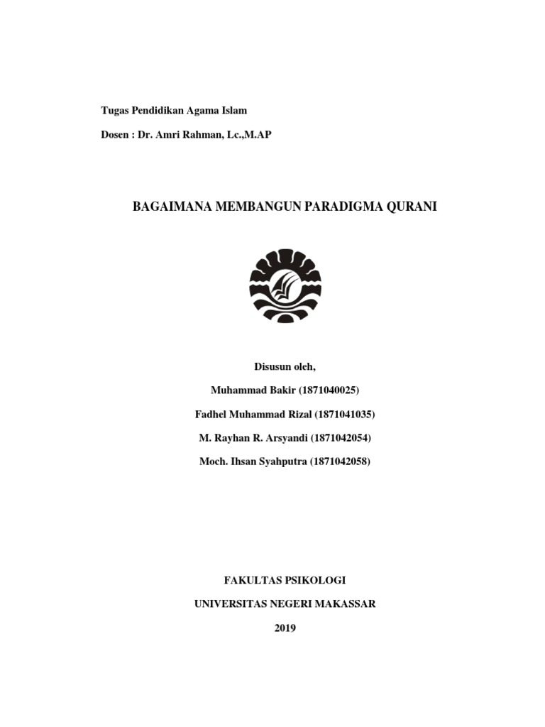 Bagaimana Membangun Paradigma Qurani | PDF