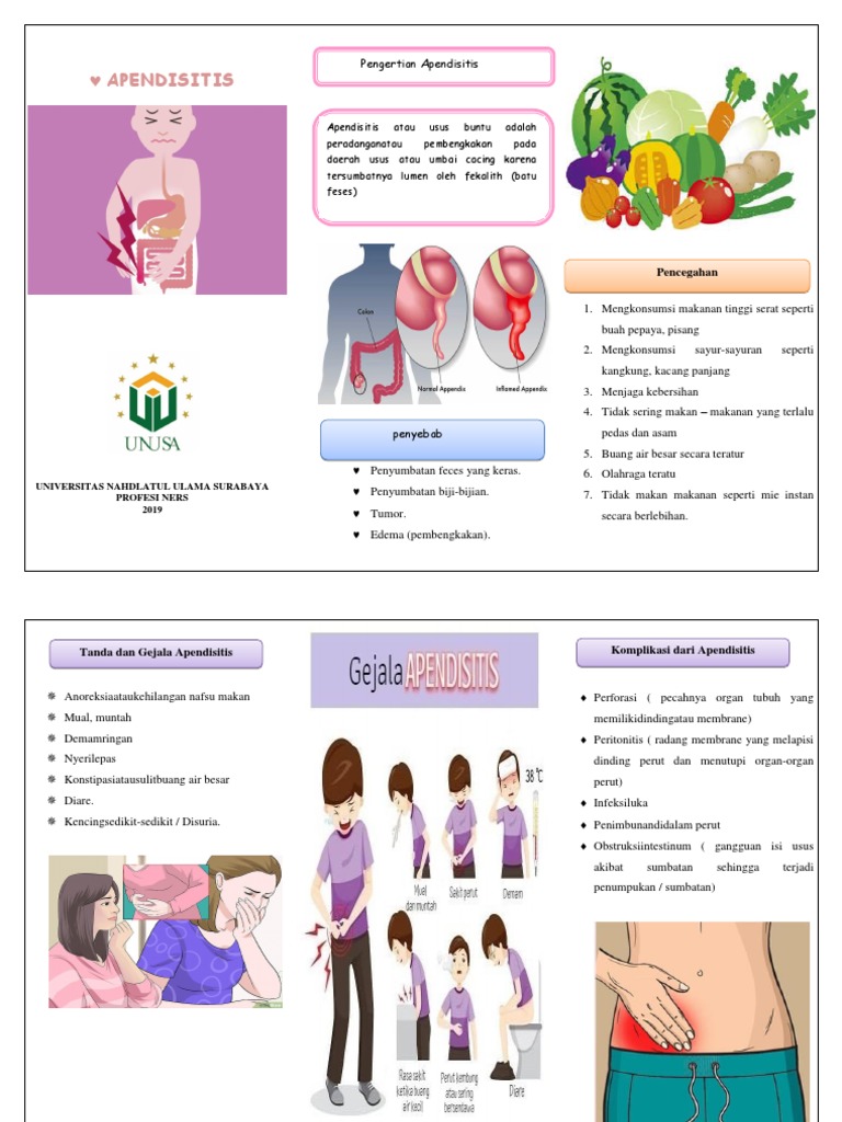 LEAFLET Apendisitis | PDF