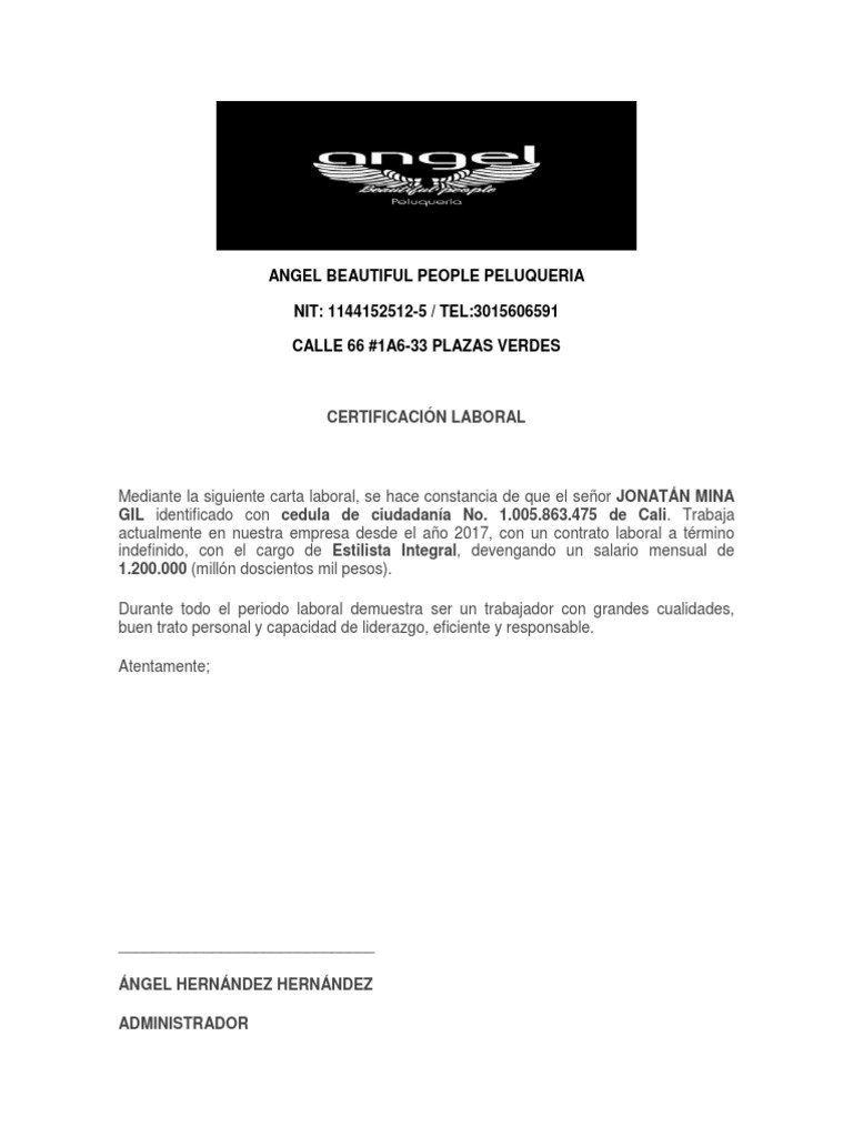 Carta Laboral | PDF