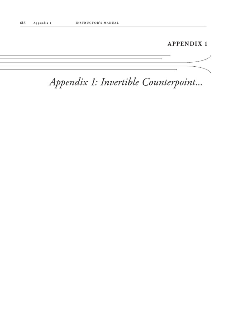 IM Appendix 1 | PDF | Elements Of Music | Musical Compositions