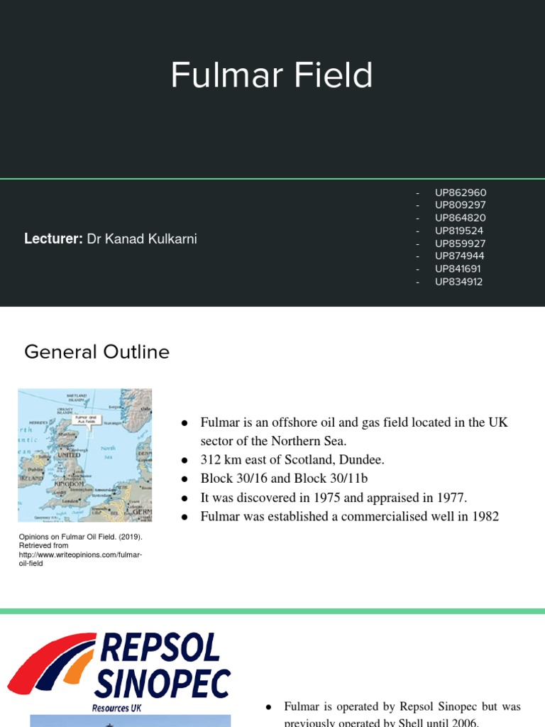 Fulmar Field Oil Case Study | PDF | Petroleum Reservoir | Barrel (Unit)
