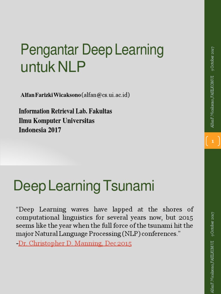 Memahami Deep Learning | PDF | Deep Learning | Artificial Neural Network