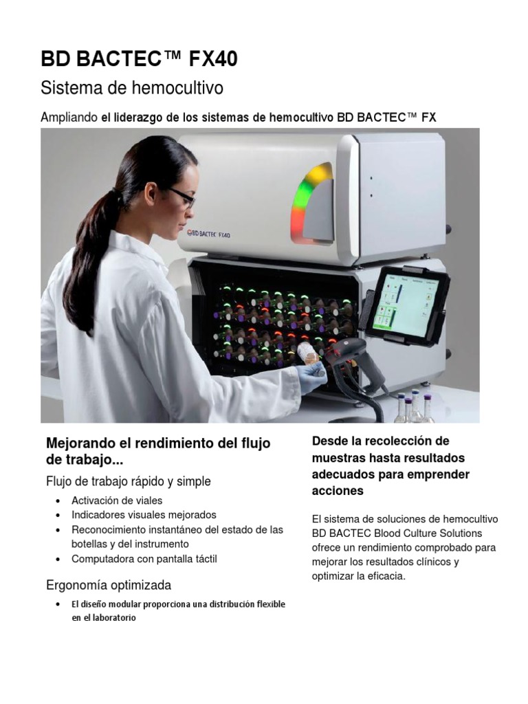 Bactec FX40 | PDF | Informática | Informática y tecnología de la ...