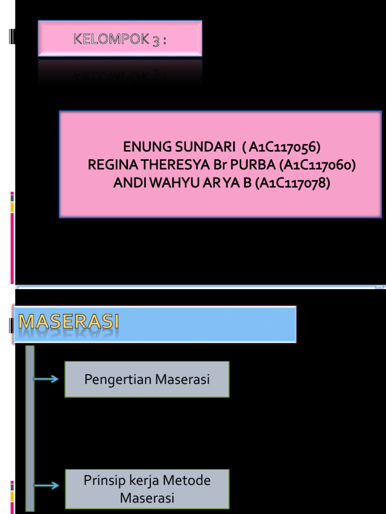 Maserasi | PDF | Sains & Matematika