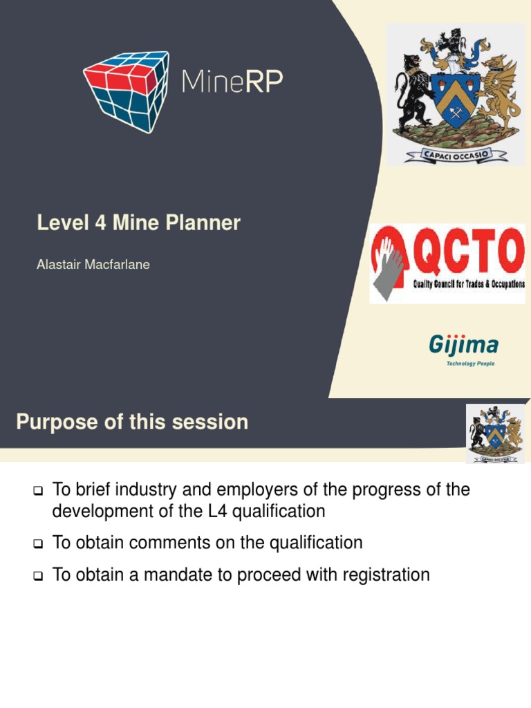 Level 4 Mine Planner: Alastair Macfarlane | PDF | Mining | Rock (Geology)