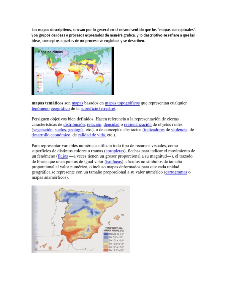 Los Mapas Descriptivos | PDF | Mapa | Lingüística