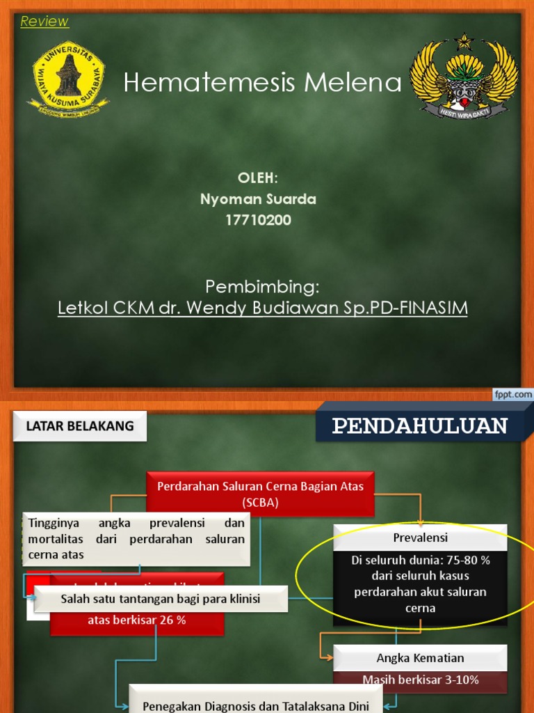 Review PPT Hematemesis Melena | PDF
