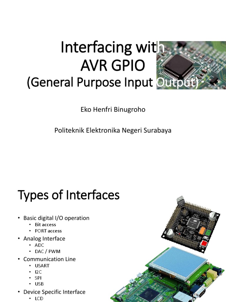 Interfacing With AVR GPIO | PDF | Electricity | Electrical Circuits