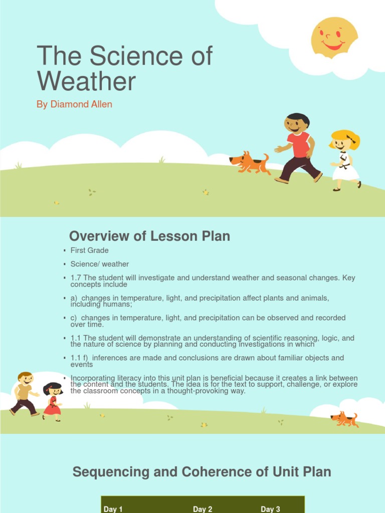 First Grade Weather Science Lesson Plan | PDF | Reading Comprehension ...