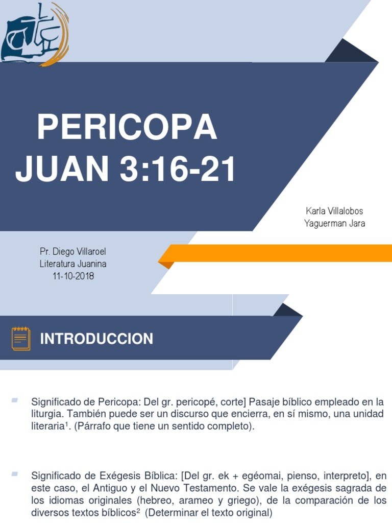 Pericope | PDF | Juan el apóstol | Evangelios