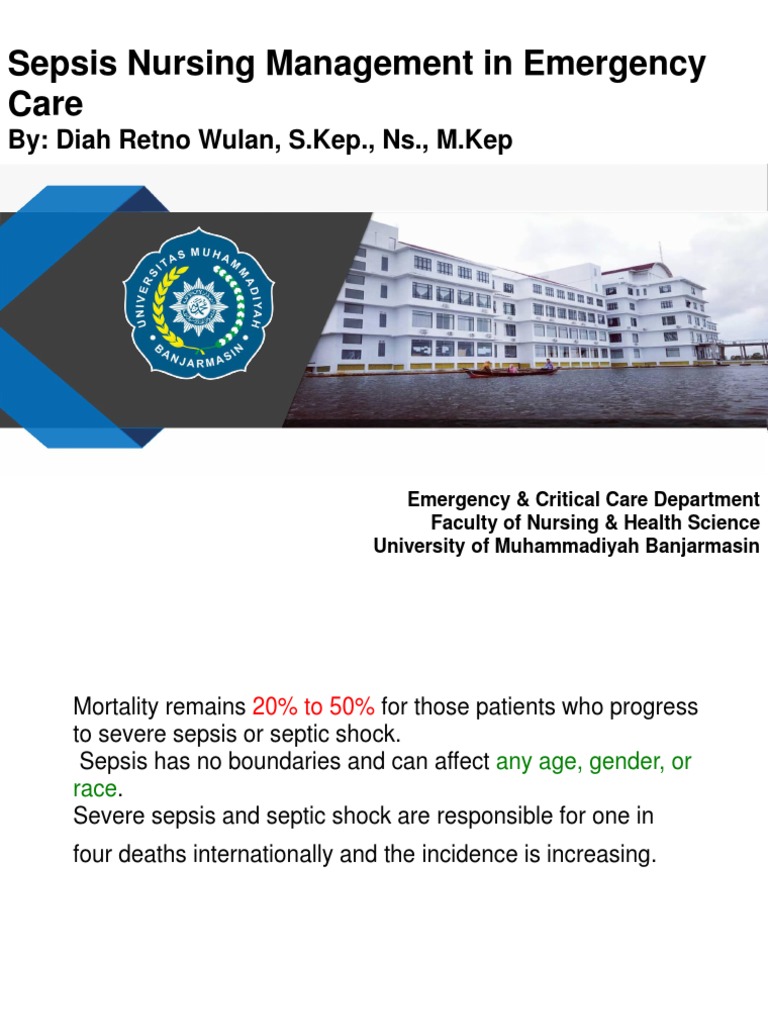 Sepsis Nursing Management in Emergency Care: By: Diah Retno Wulan, S ...
