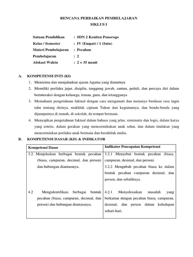RPP PTK Siklus II New | PDF