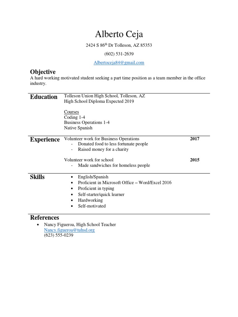Alberto Ceja Resume Revised | PDF