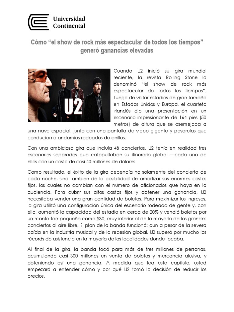 Caso Practico U2 | PDF | U2 | Música