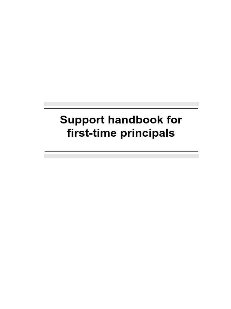 Support Handbook | PDF | Schools | Teachers