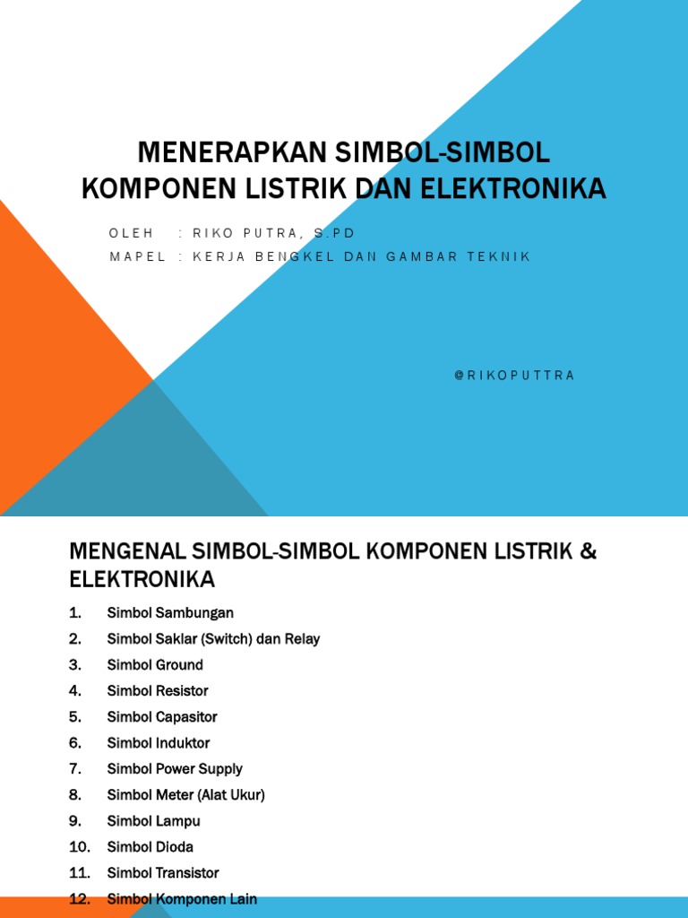 Simbol Komponen Elektronika Lengkap | PDF