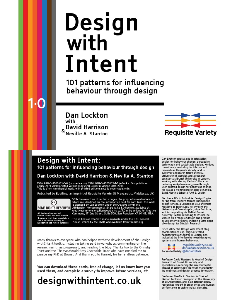 Design With Intent - Cards - 1.0 - Draft - Rev - SM PDF | PDF | Human ...