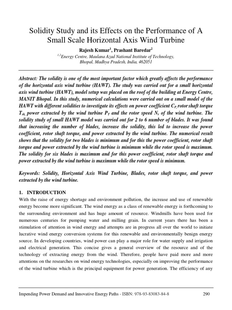 Solidity Study and Its Effects On The Performance of A Small Scale ...