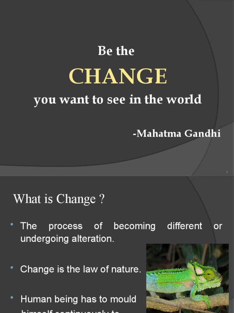 Change | PDF | Competition | Change Management