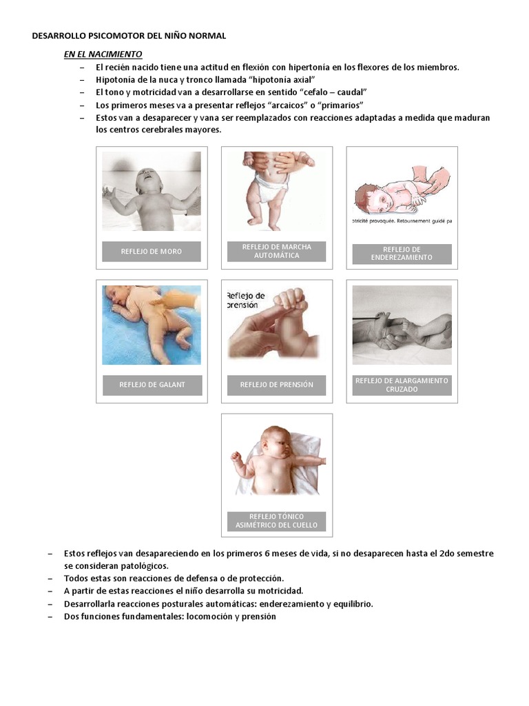 Desarrollo Psicomotor Normal Del Niño | PDF | Naturaleza