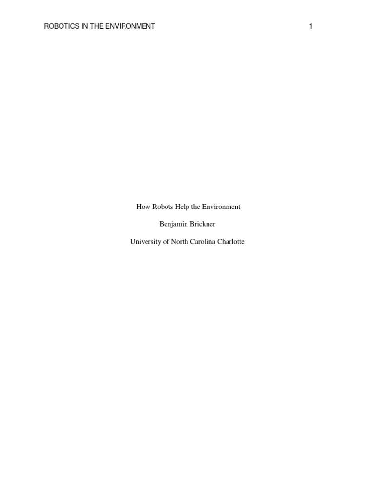 Mini-Ethnography Draft 2 | PDF | Robot | Robotics