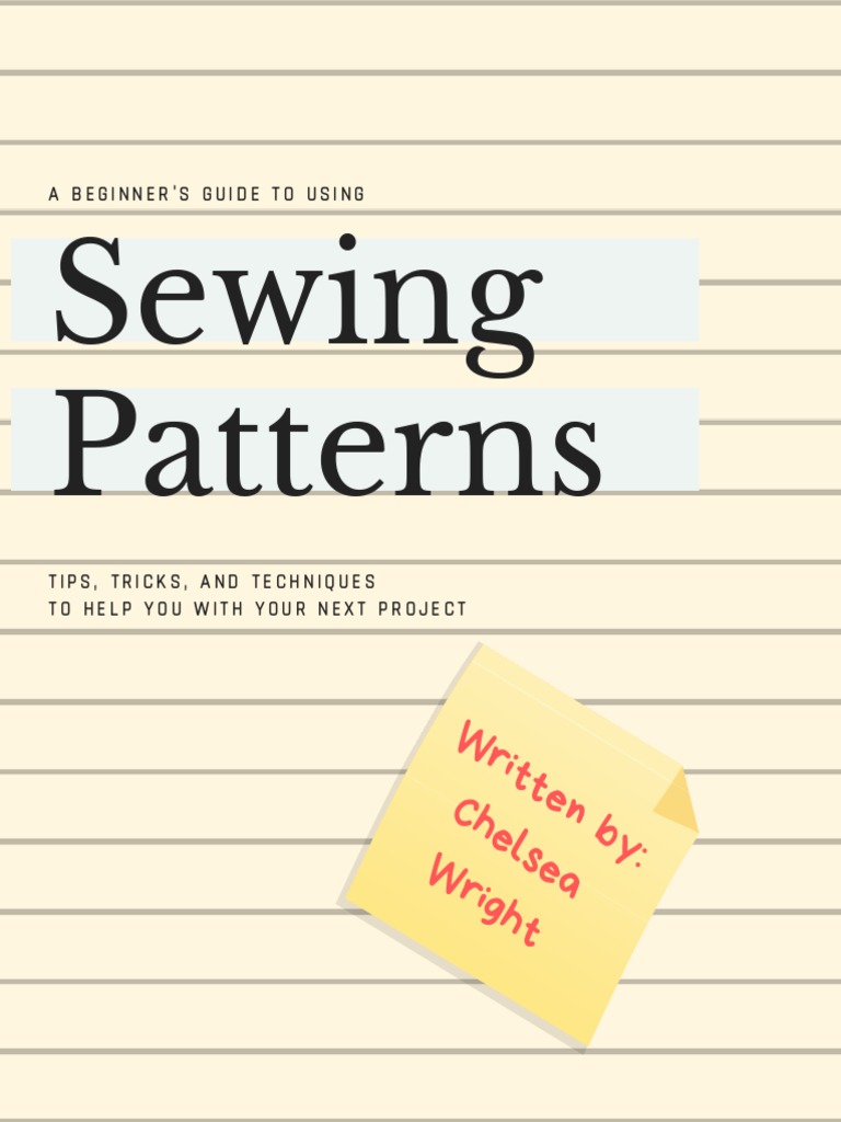 A Complete Guide To Using Commercial Sewing Patterns 1 | PDF | Seam ...