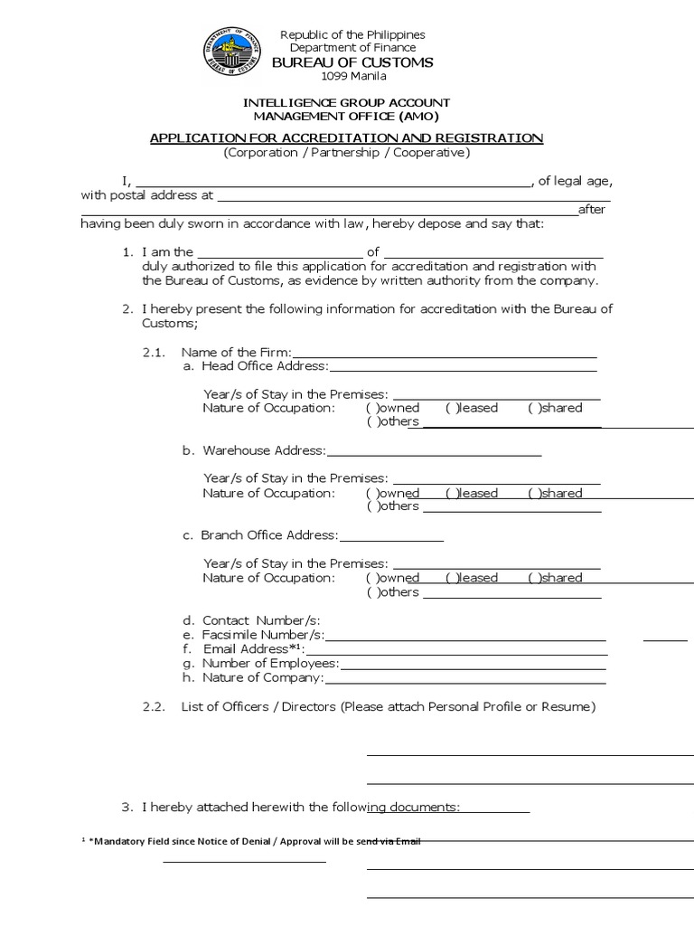 Application Form Corp | PDF | Government Information | Government