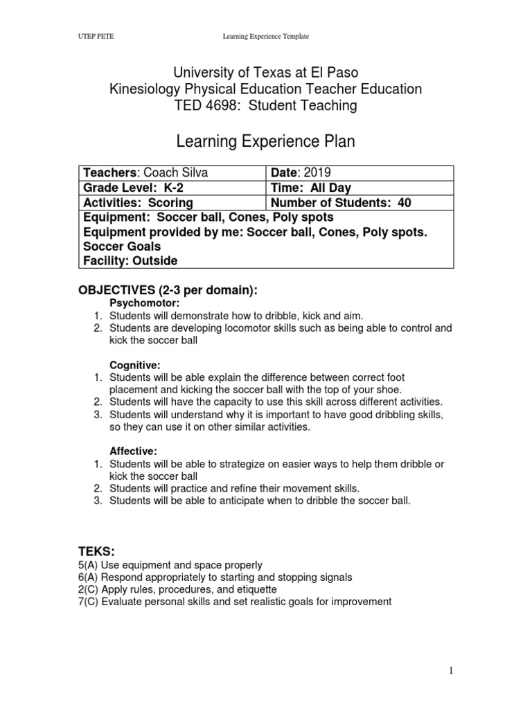 Soccer Goal | PDF | Association Football | Learning