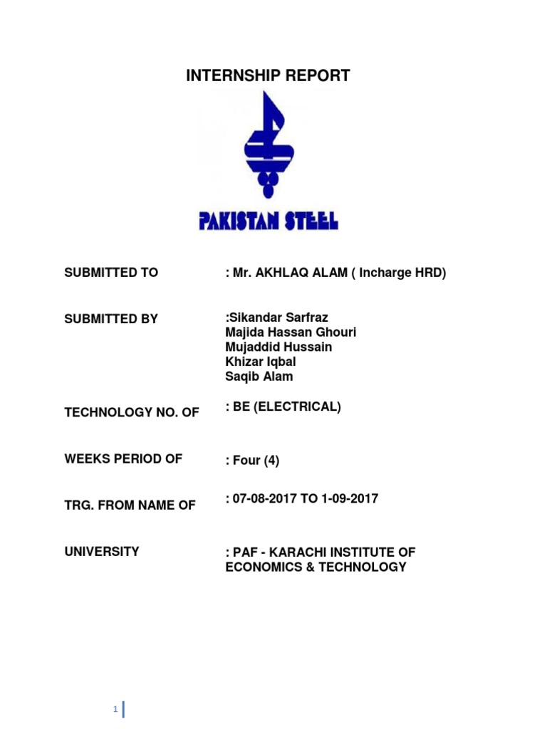 Internship Report | PDF | Boiler | Relay