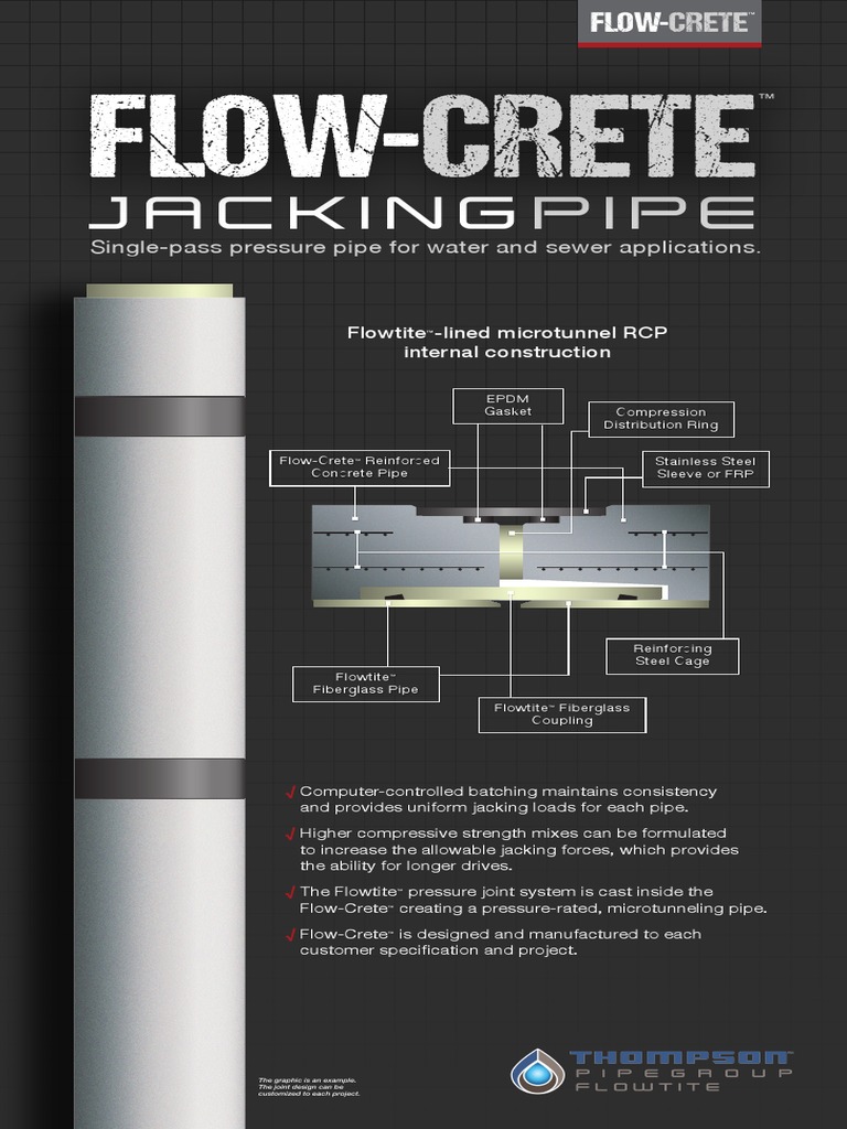 Flow Crete Overview | PDF | Pipe (Fluid Conveyance) | Building Technology